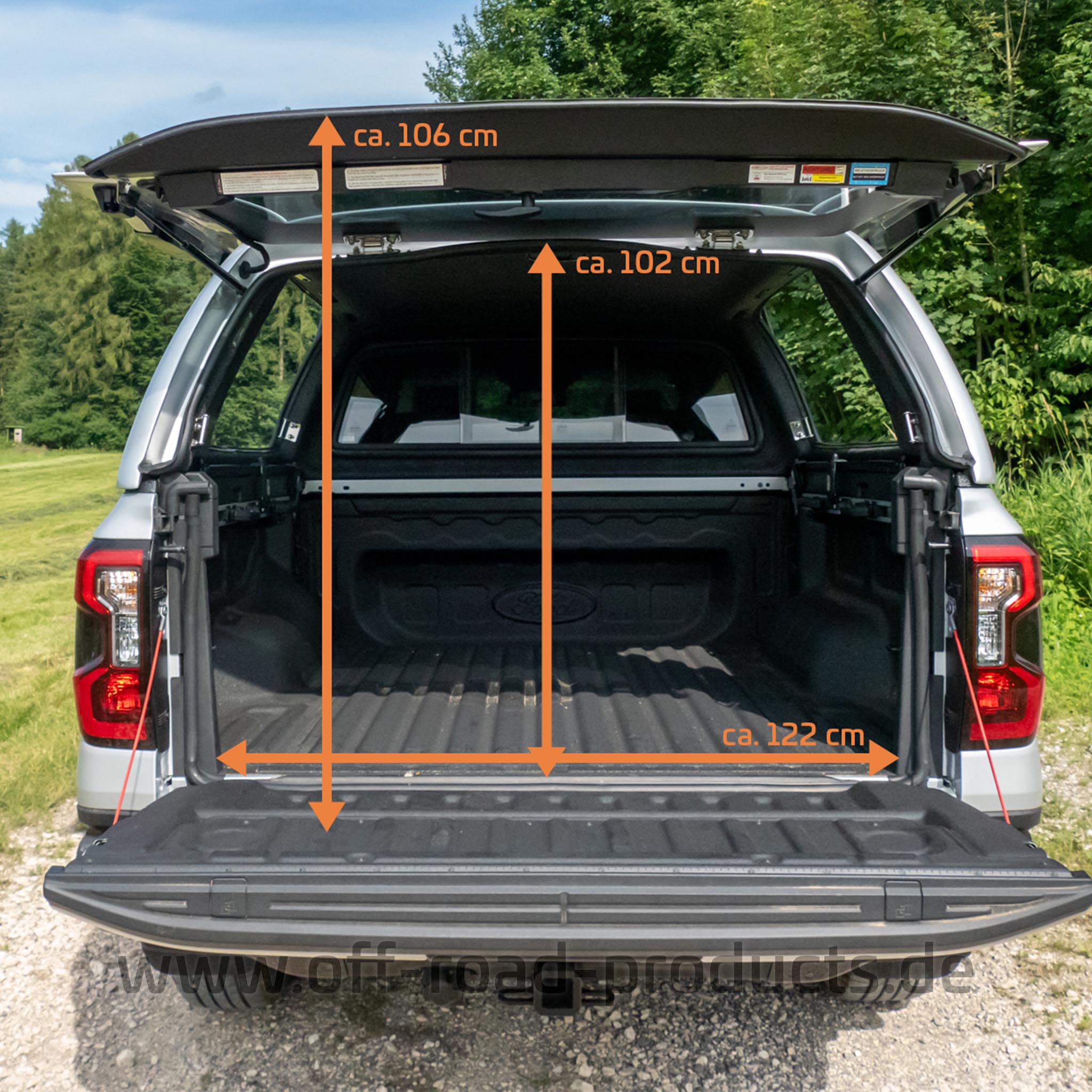 Hardtop Fleetrunner Ford Ranger 2023 DC – ORP4x4